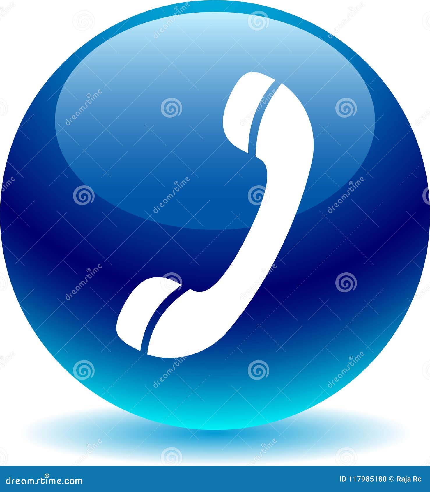 Call Us Button Web Icon Blue Stock Vector - Illustration of chat ...
