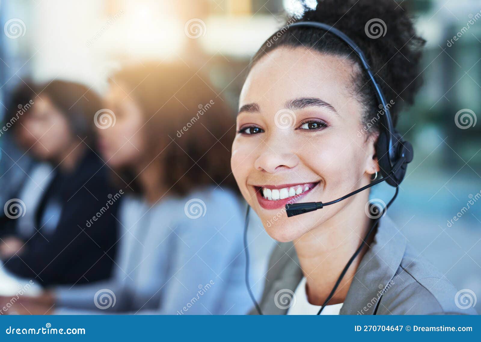 Call Us and Well Provide the Solution. Portrait of a Young Woman ...