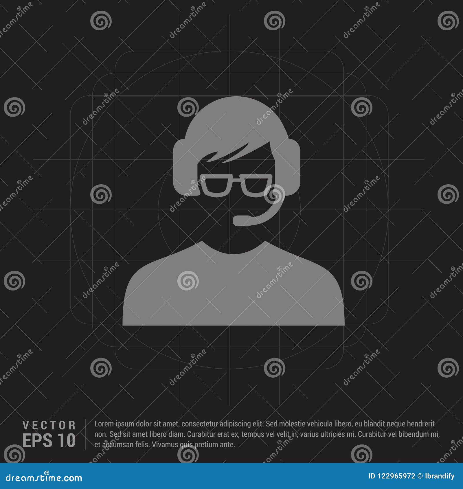 Call User Icon - Black Creative Background Stock Vector - Illustration ...