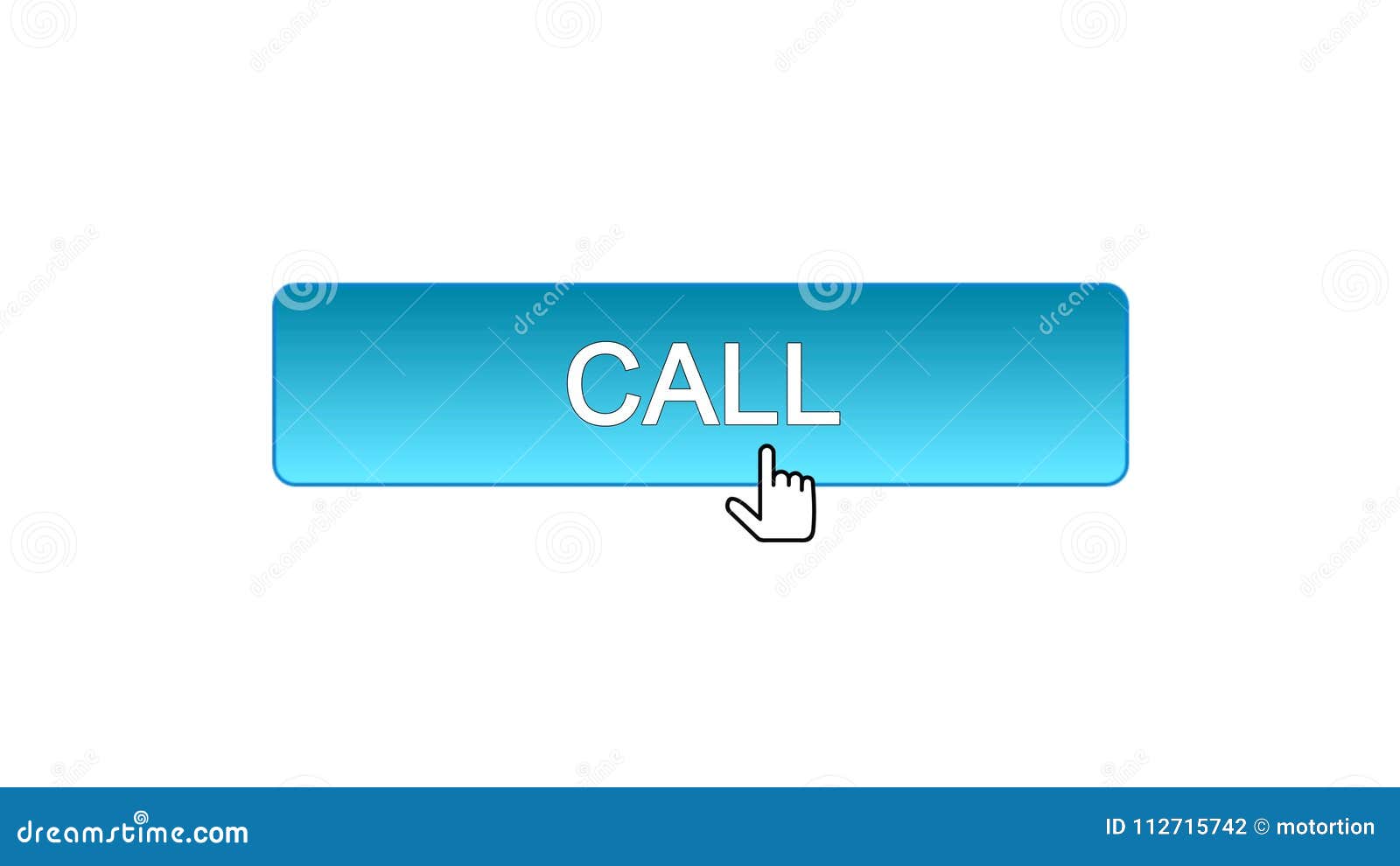 Call Web Interface Button Clicked Mouse Cursor, Blue Color, Technical ...