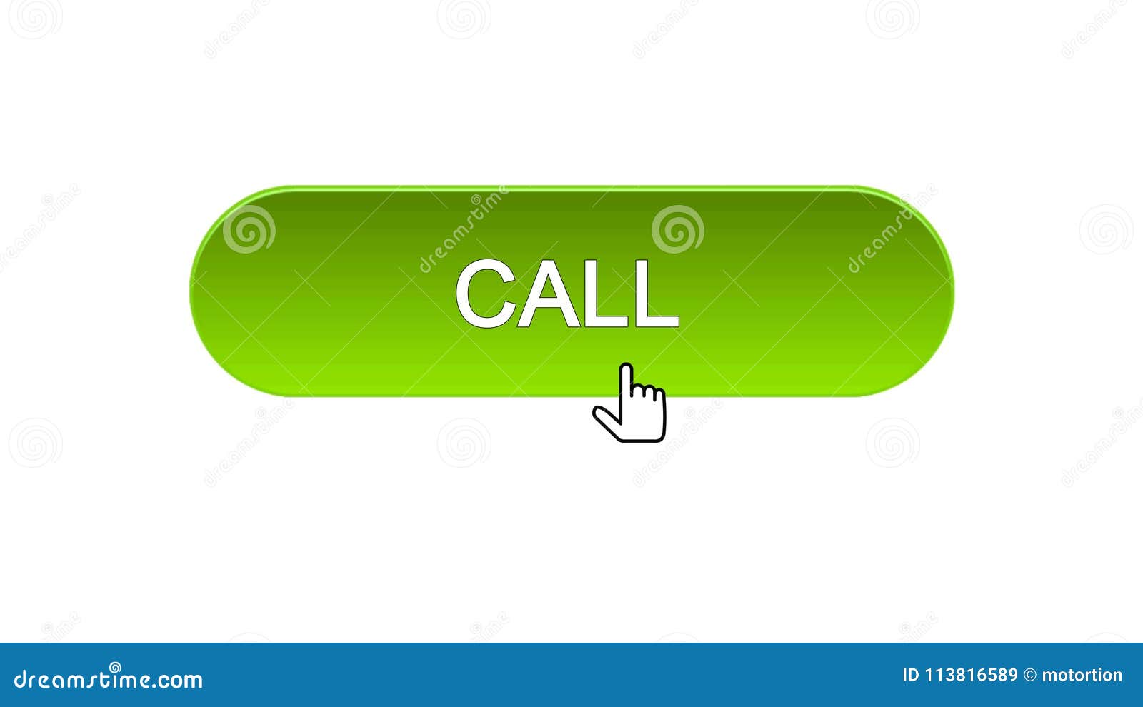 Call Web Interface Button Clicked Mouse Cursor, Green Color, Technical Support Stock ...