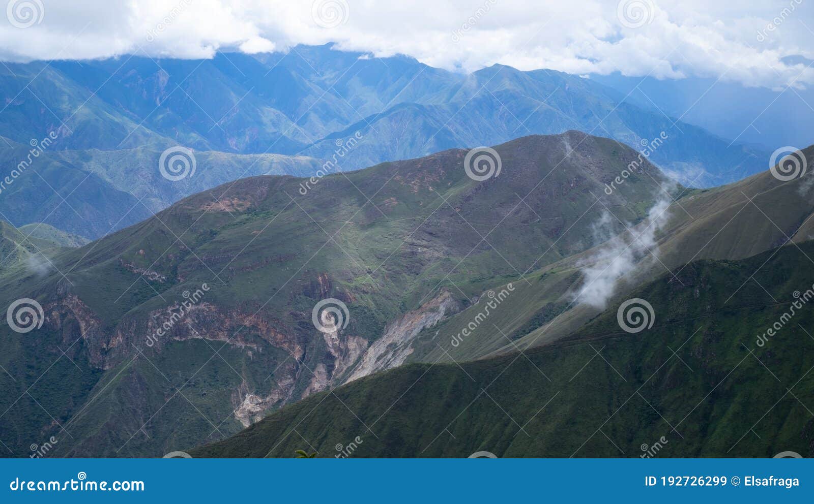 Calla Calla Mountain Pass Landscape in the Northern Peruvian Andes ...