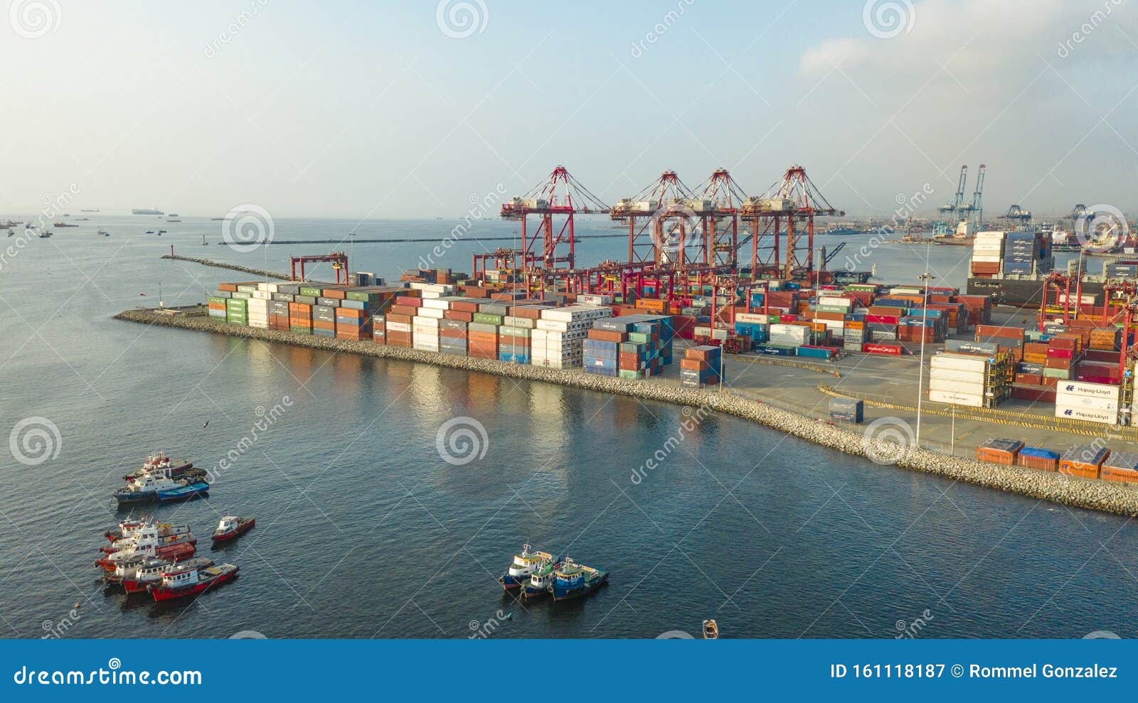 Callao, Lima / Peru - October 13 2019: View of Dock and Containers in ...