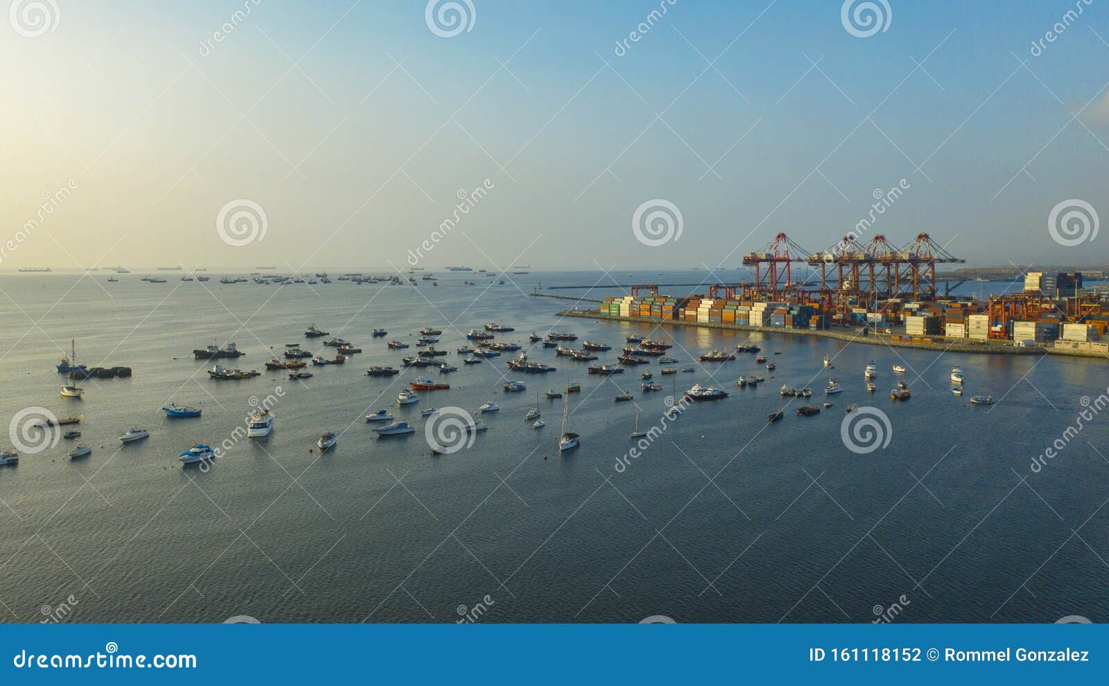 Callao, Lima / Peru - October 13 2019: View of Dock and Containers in ...