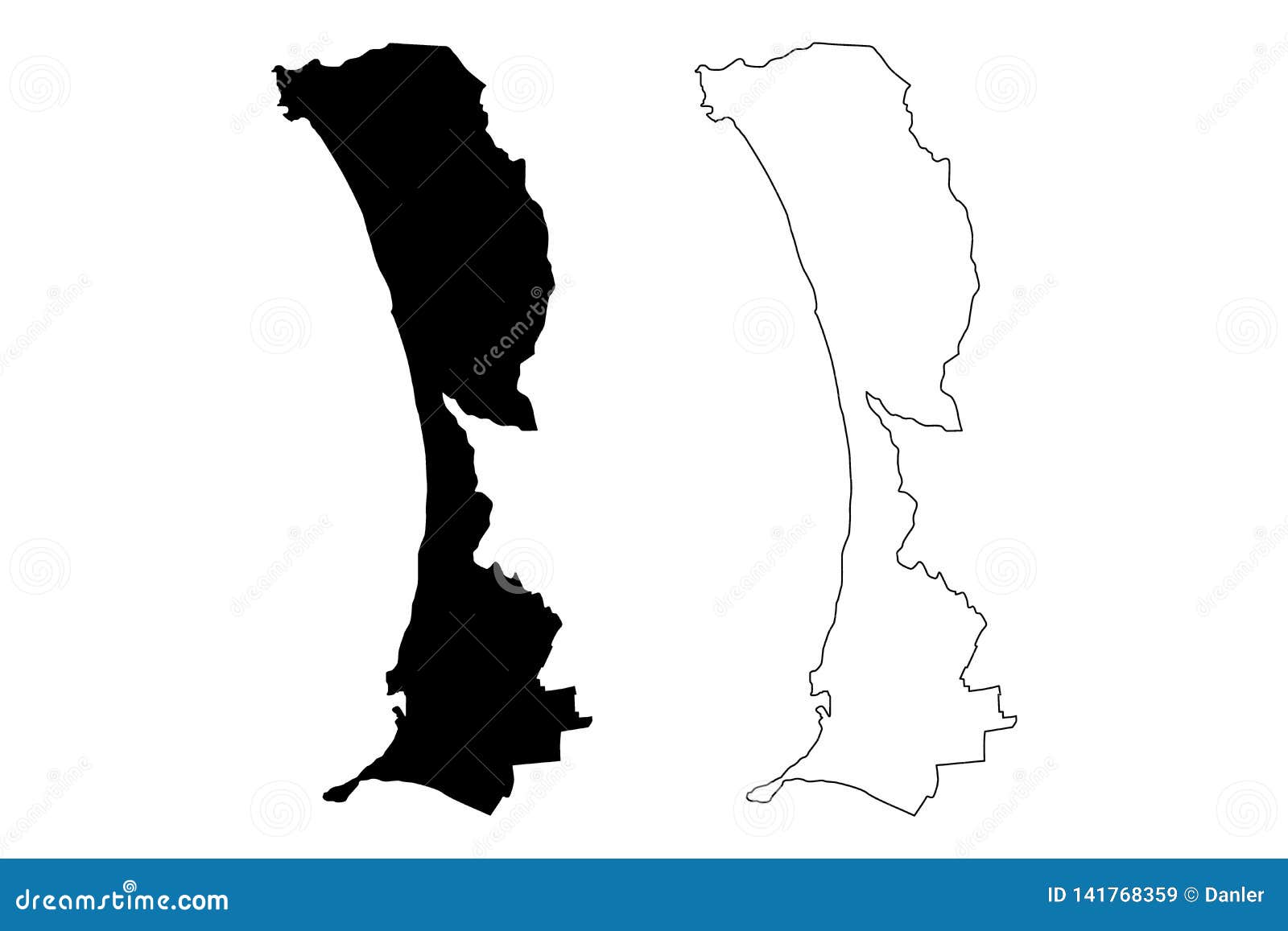 Callao Region map vector stock vector. Illustration of county - 141768359