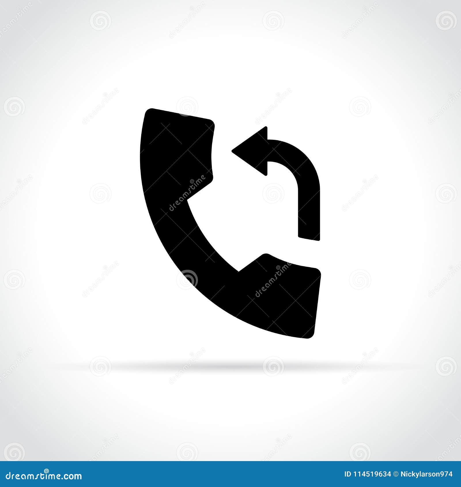 Callback Icon Of 3 Types Color, Black And White, Outline. Isolated ...