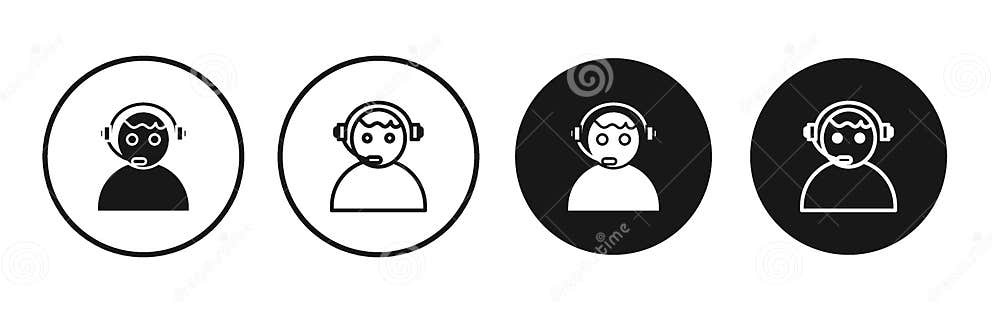 Callcenter Icon Vector Set on White Background Stock Illustration ... Callcenter Icon Vector Set on White Background Stock Illustration ...