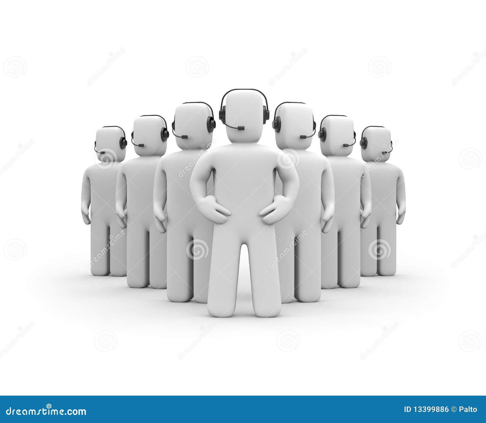 Callcenter. Teamwork Royalty-Free Stock Image | CartoonDealer.com #13194592
