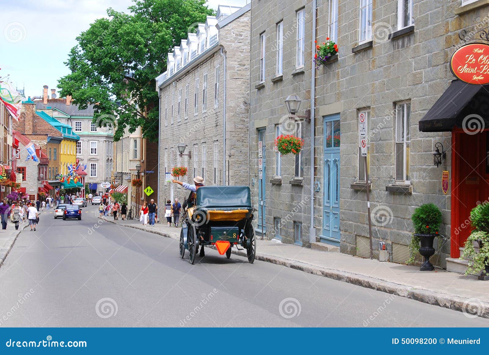 Calle de Quebec imagen editorial. Imagen de america, escena - 50098200