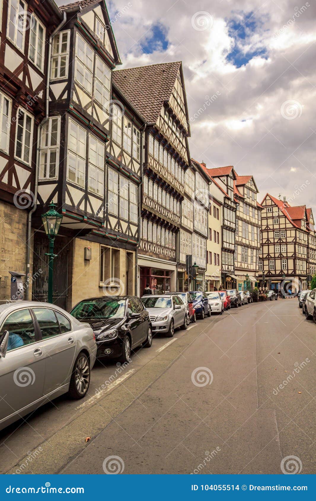 Calle en Hannover Alemania imagen de archivo editorial. Imagen de viejo ...