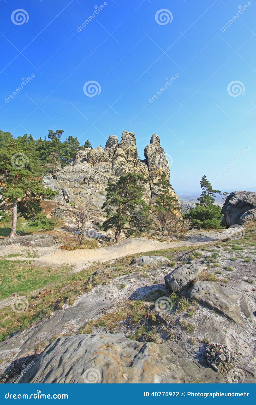So Called Devils Wall, Saxony-Anhalt, Germany Stock Photo - Image of ...