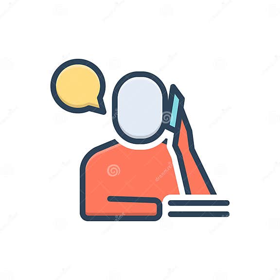 Color Illustration Icon for so Called, Supposed and Alleged Stock ...