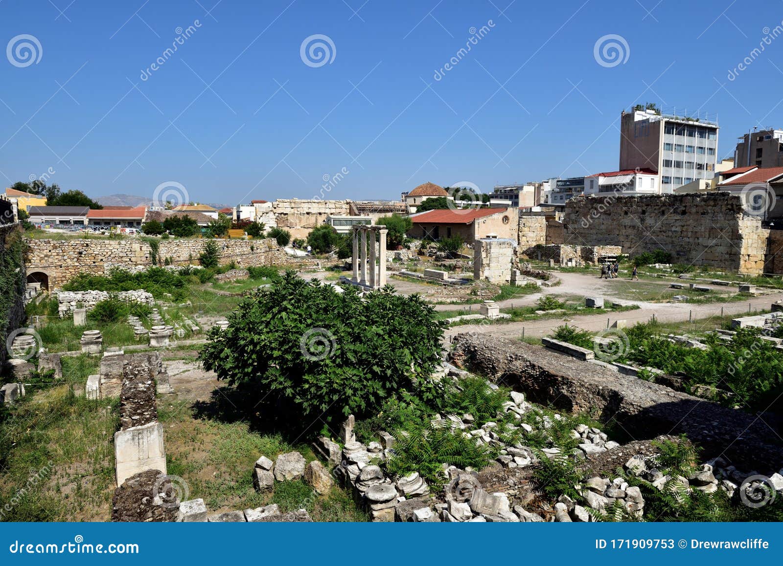 The so-called Pantheon of Athens Editorial Stock Photo - Image of ...