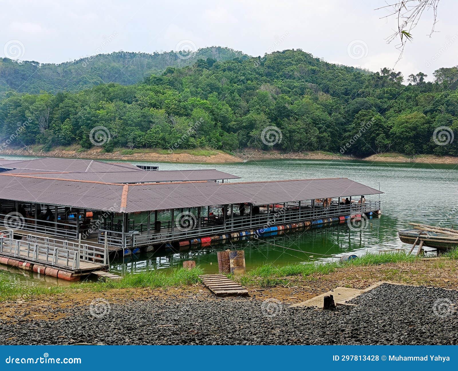Floating Dining Area at a Restaurant Stock Photo - Image of landmark ...