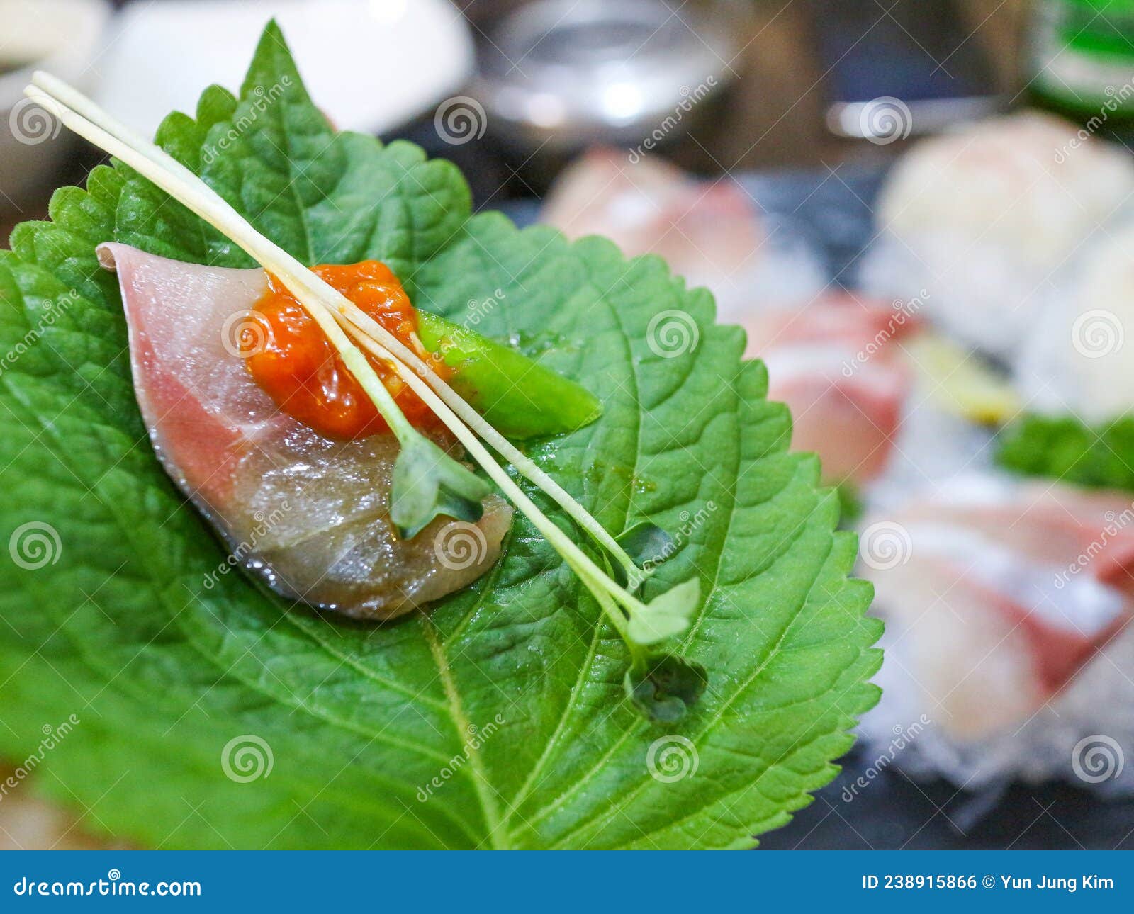 This is called Ssam stock photo. Image of restaurant - 238915866