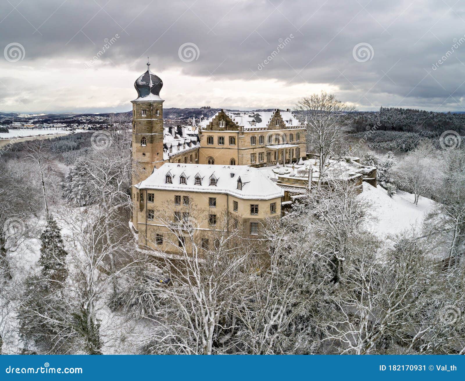 The Callenberg Palace stock image. Image of architecture - 182170931