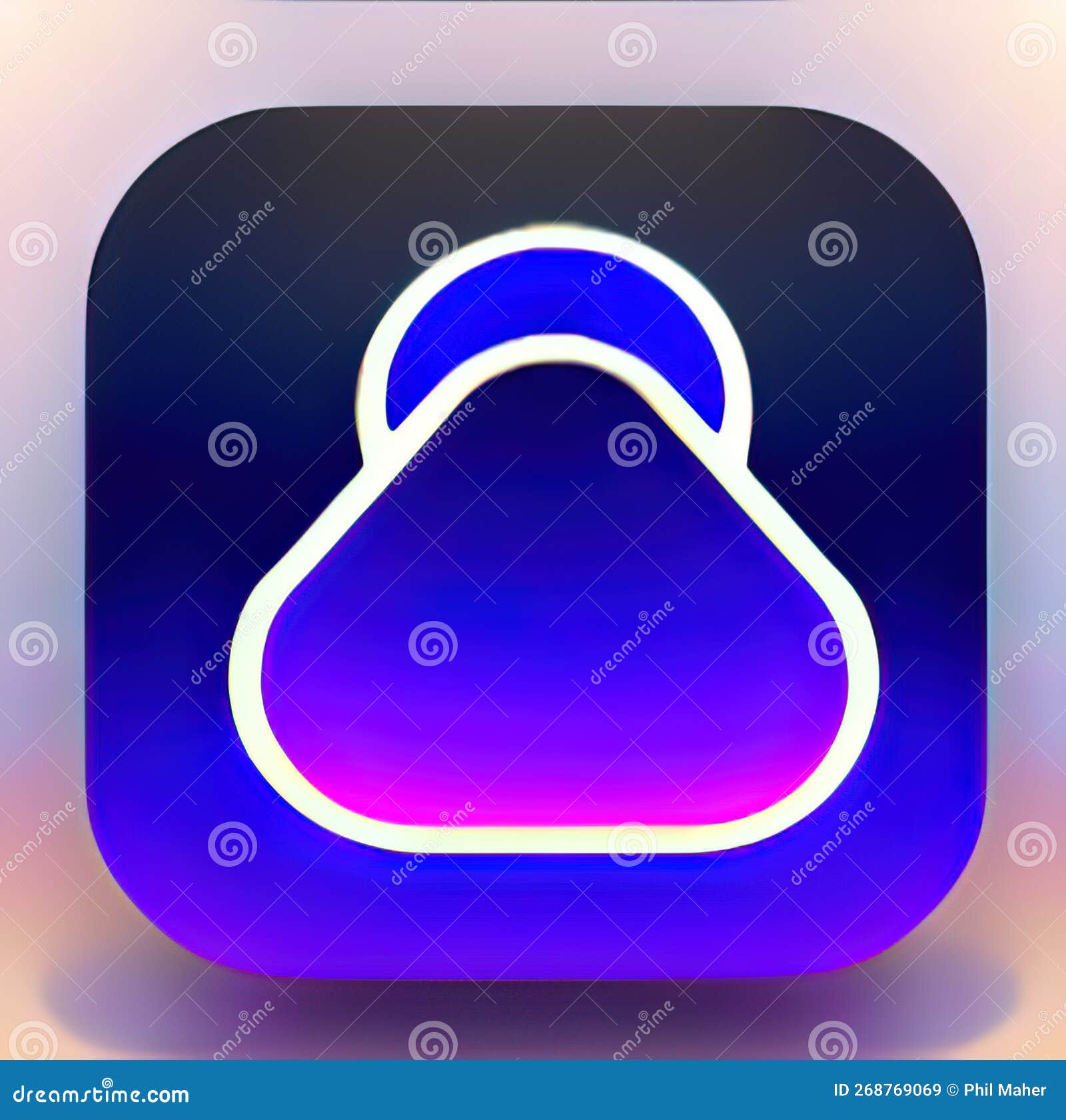 Caller Id Software App Icon. Generative AI. Stock Illustration ...