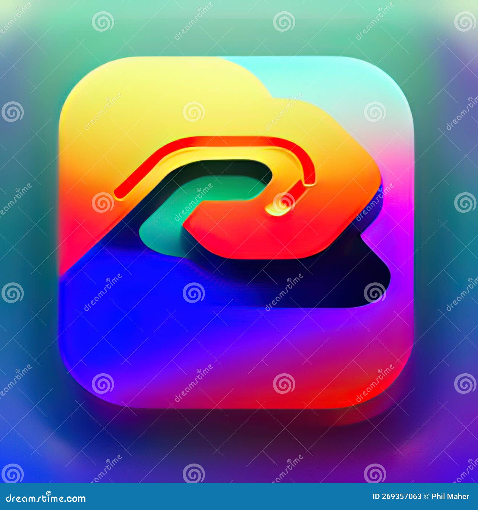 Caller Id Software App Icon. Generative AI. Royalty-Free Stock ...