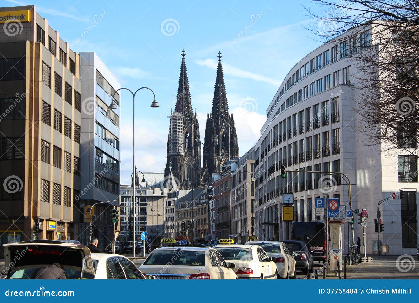 Calles De Colonia, Alemania Imagen de archivo editorial - Imagen de ...