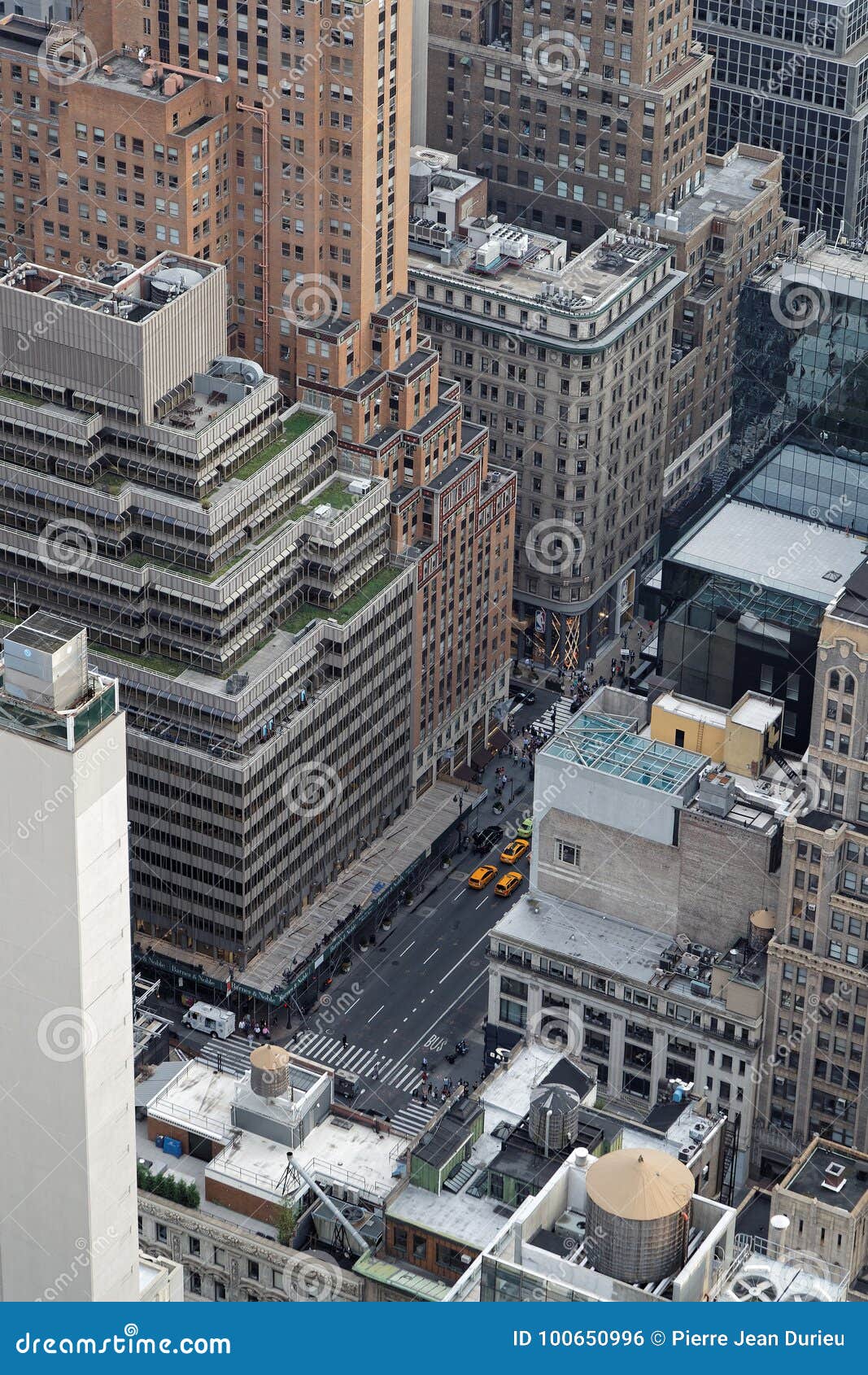 Calles De Manhattan Desde Arriba Foto editorial - Imagen de tapa ...