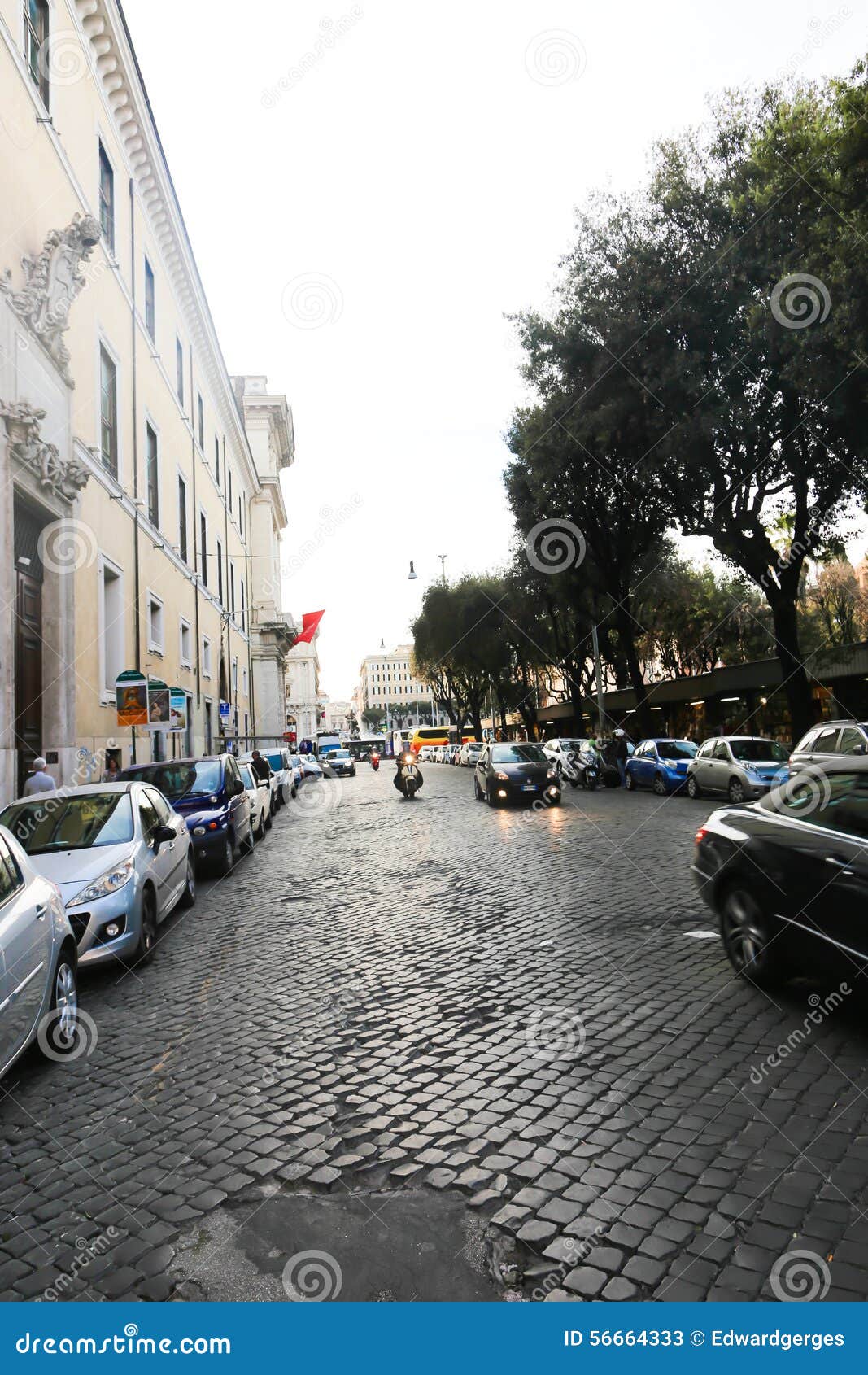 Calles de Roma - Italia foto de archivo editorial. Imagen de romano ...