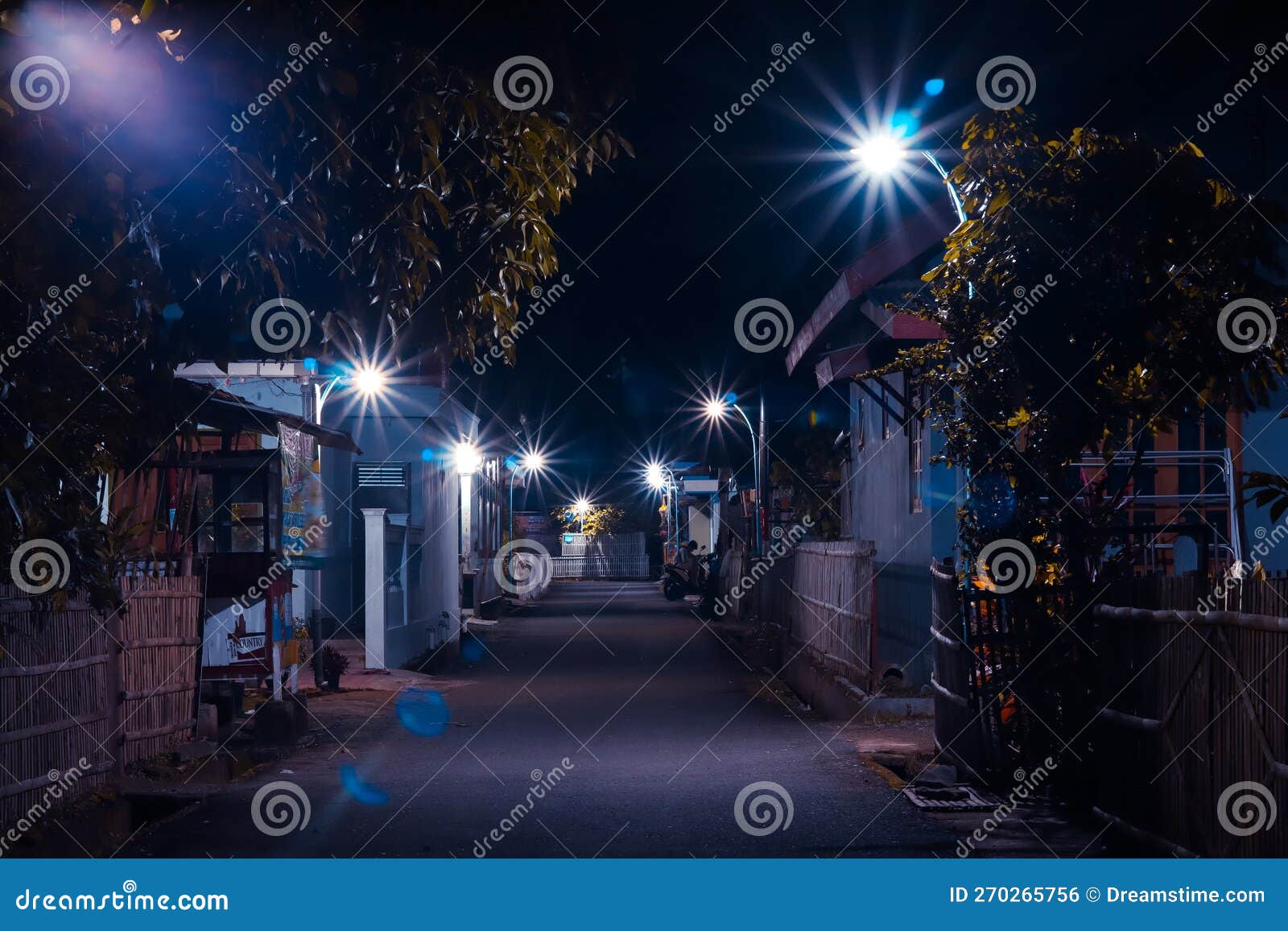 Calles De Un Pueblo En El Centro De Java Foto de archivo - Imagen de ...