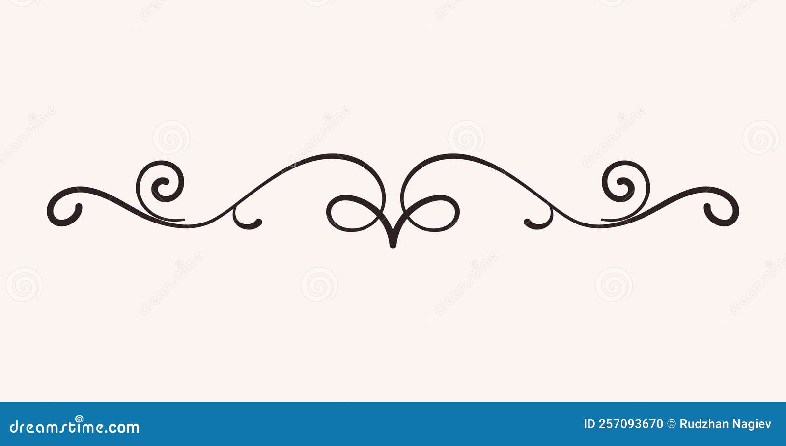 Calligraphic black frame stock vector. Illustration of shape - 257093670
