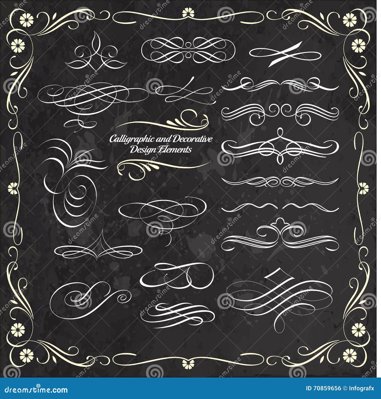 Calligraphic and Decorative Design Patterns Stock Vector - Illustration ...