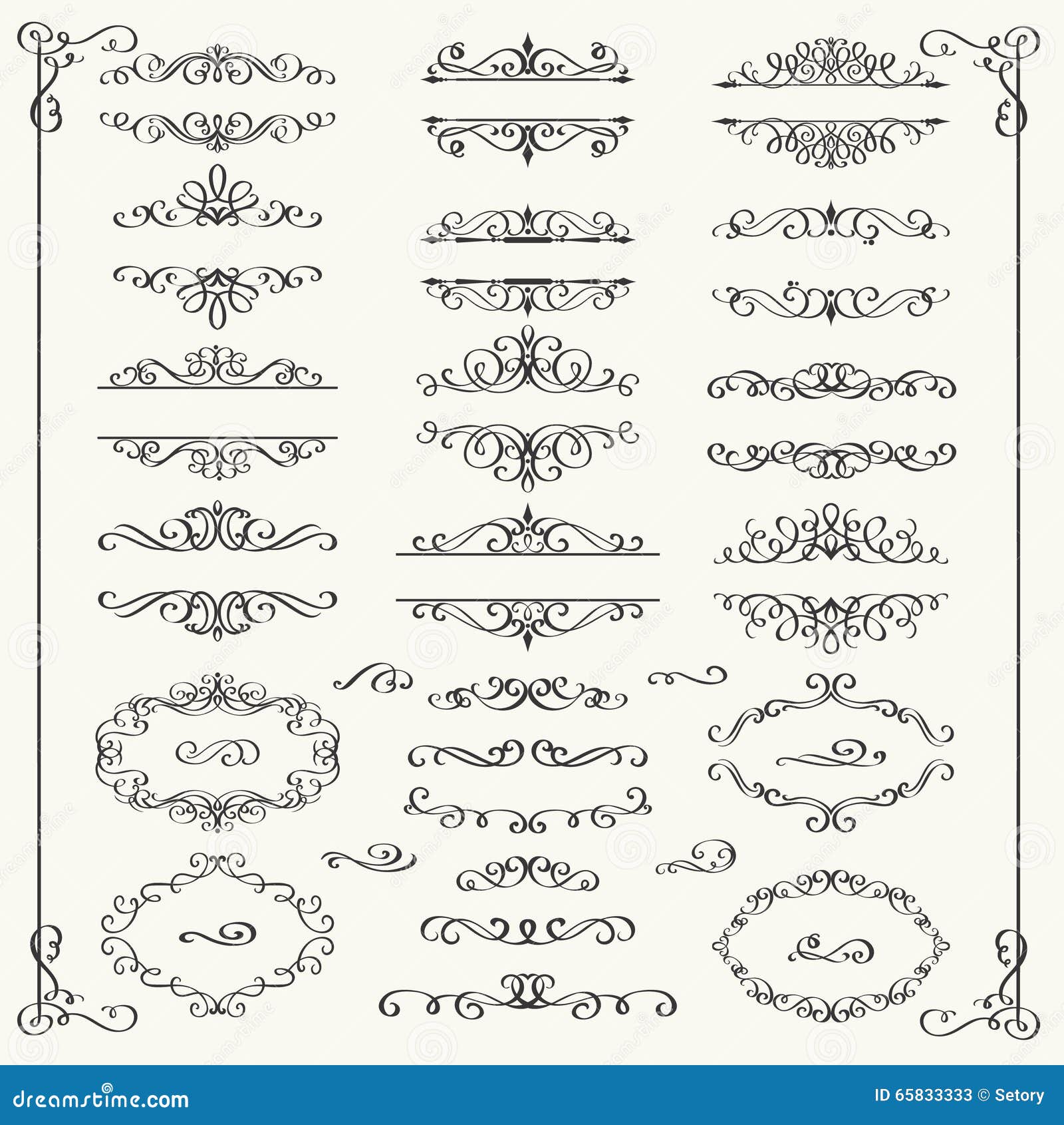 Calligraphic Design Elements Stock Vector - Illustration of graphic ... Calligraphic Design Elements Stock Vector - Illustration of graphic ...