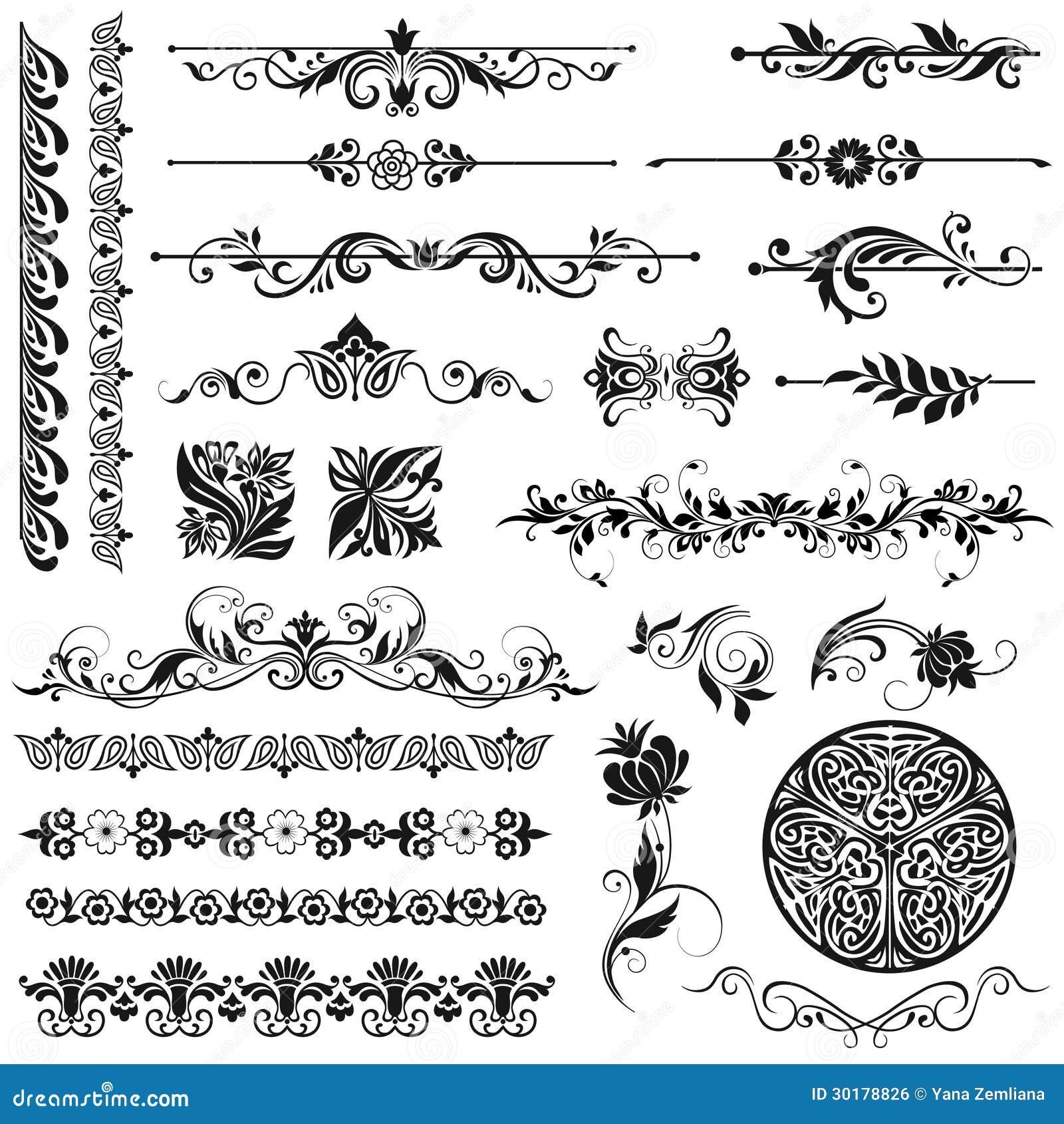 Design Elements and Page Decoration Stock Vector - Illustration of ...
