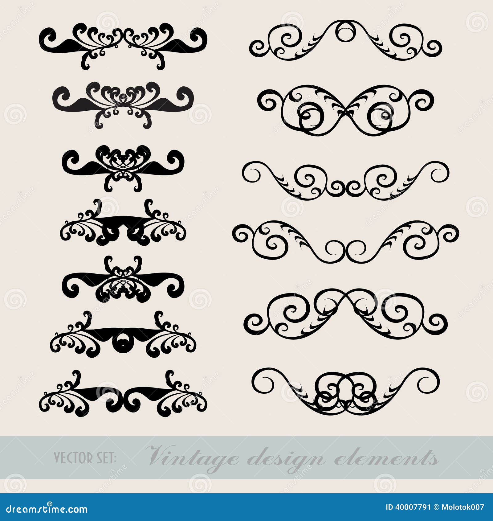 Calligraphic Design Elements and Page Decoration Stock Vector ...