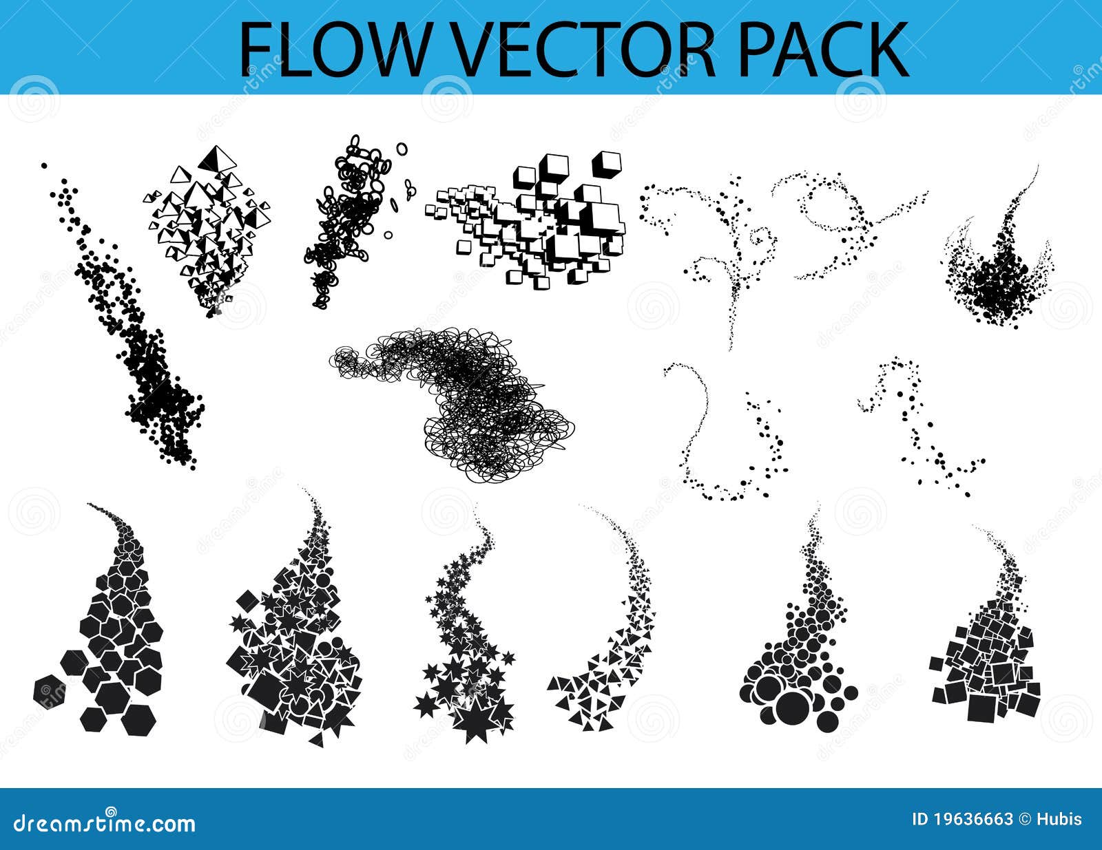 Calligraphic Flow Elements Illustration Stock Vector - Illustration of ...