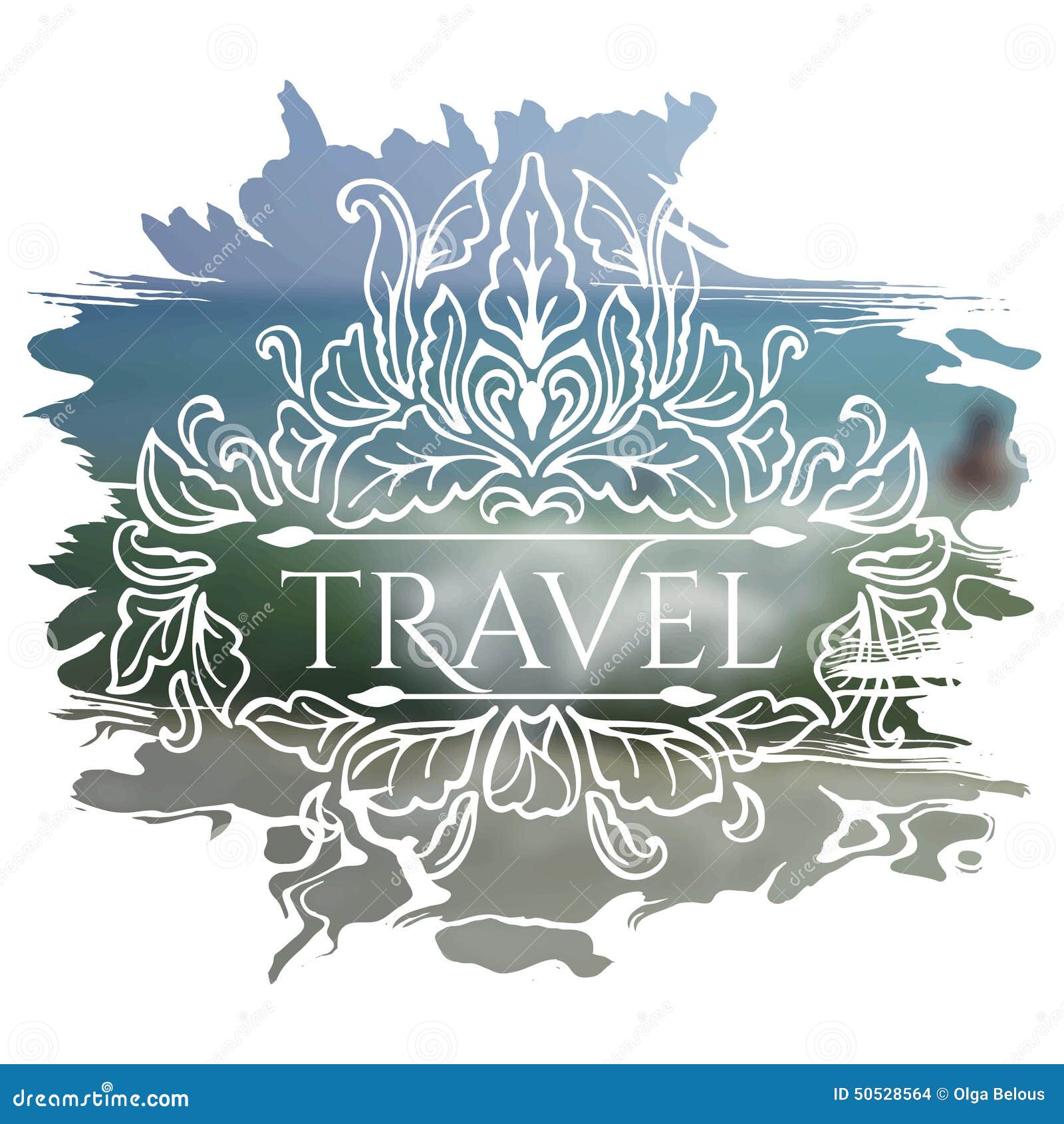 Calligraphic Frame for Your Lettering on Unfocused Stock Vector ...