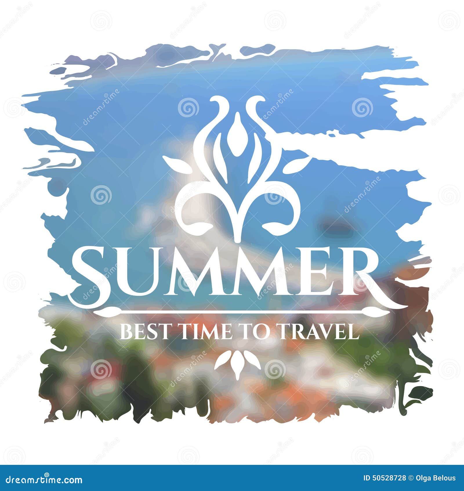 Calligraphic Frame for Your Lettering on Unfocused Stock Vector ...