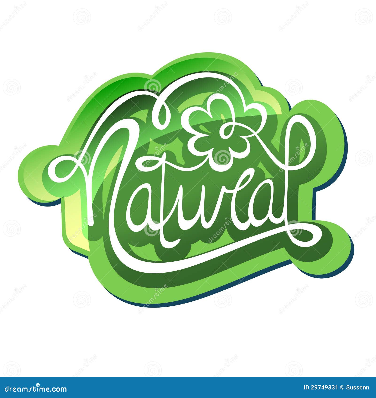 Handwritten Lettering Natural Stock Vector - Illustration of isolated ...