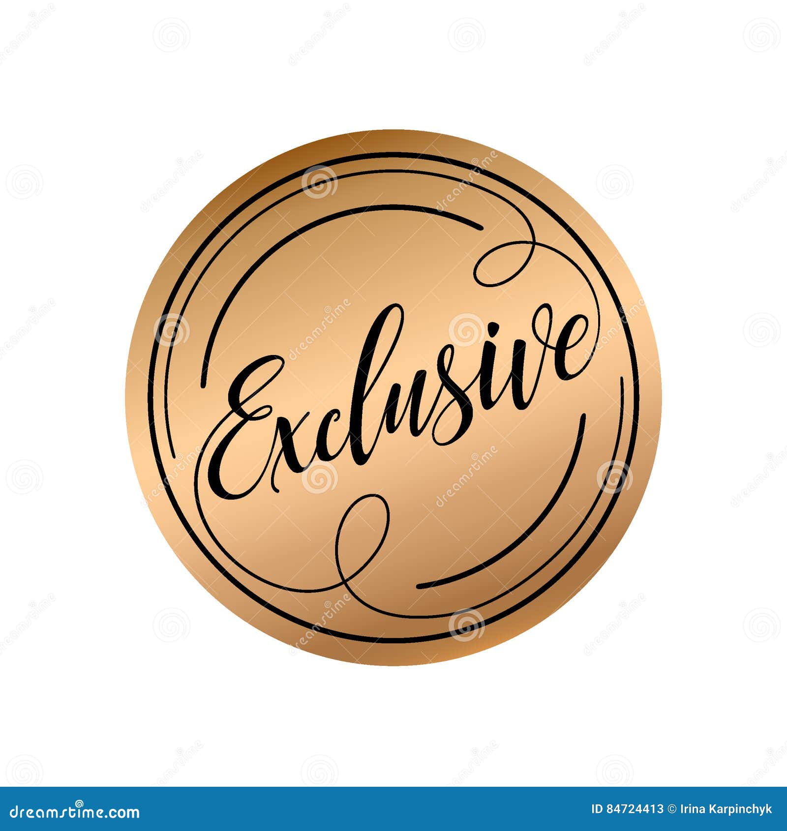 Calligraphic Lettering Template Exclusive. Handwritten Stamp Stock ...