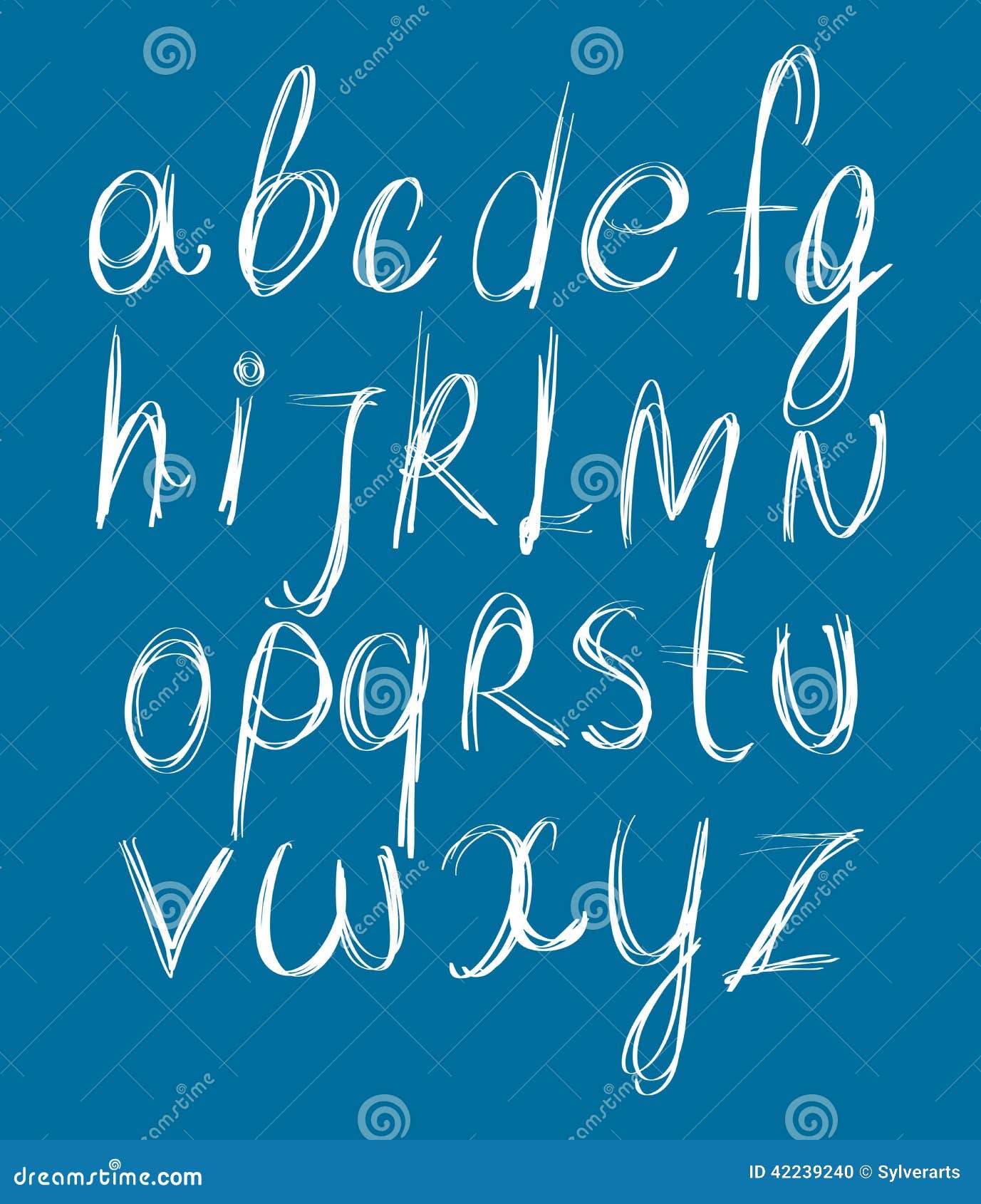 Calligraphic script font. stock vector. Illustration of animated - 42239240