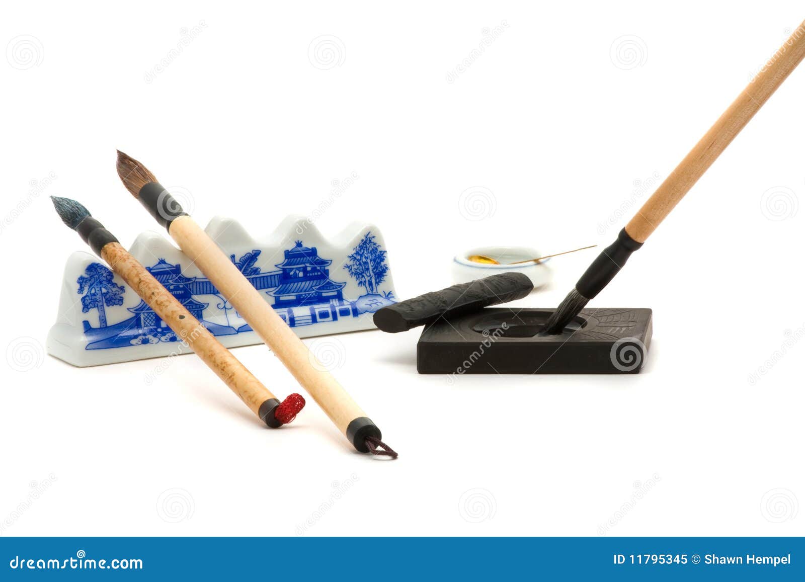 Calligraphy brush stock image. Image of write, brush - 11795345