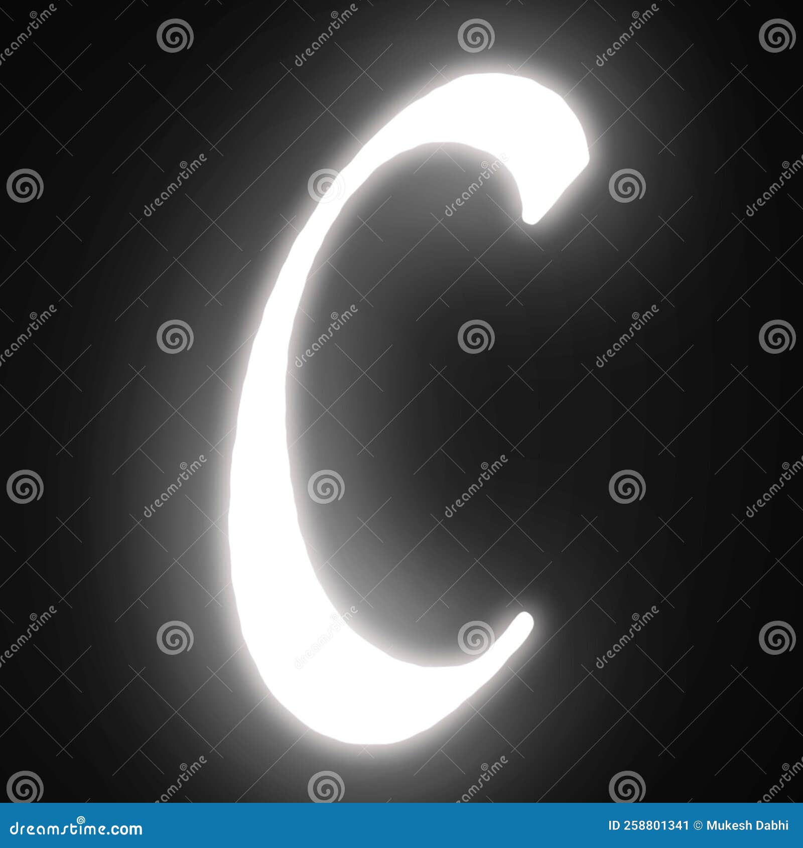 Calligraphy C, Lighting Calligraphy C, Beautiful Calligraphy Abc Stock ...