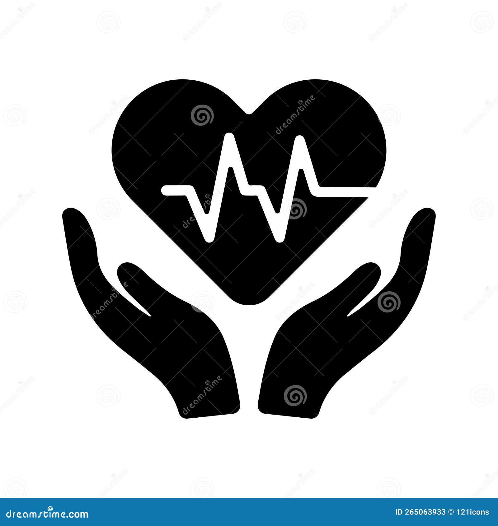 Calligraphy, Cardio, Cardiology Icon. Editable Vector Logo Stock ...