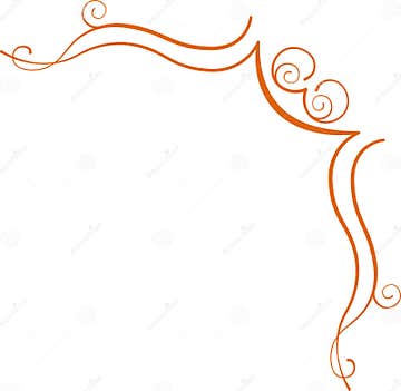 Calligraphy Curve Corner Frame Stock Illustration - Illustration of ...
