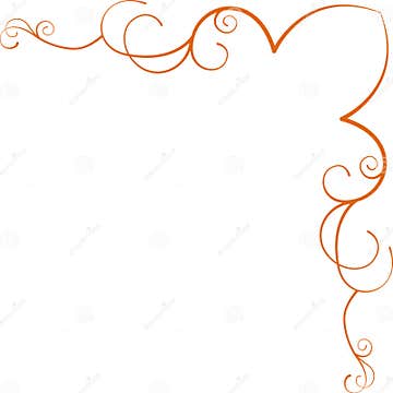 Calligraphy Curve Corner Frame Stock Illustration - Illustration of ...
