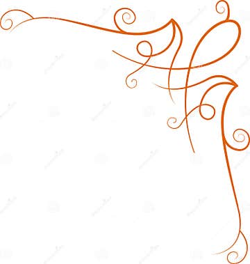 Calligraphy Curve Corner Frame Stock Illustration - Illustration of ...
