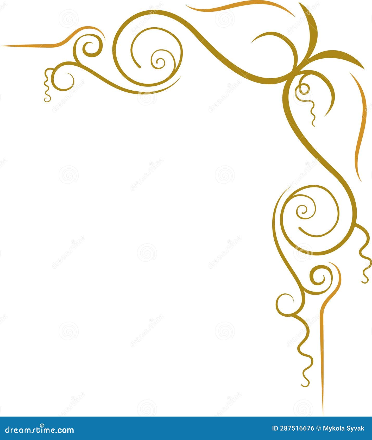Calligraphy Curve Corner Frame Stock Illustration - Illustration of ...
