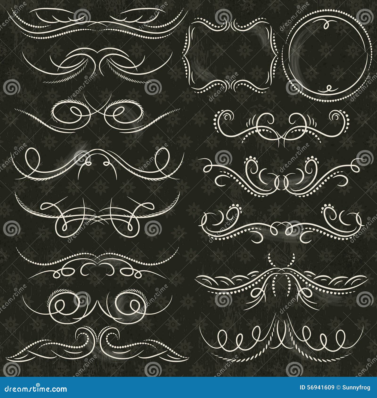 Calligraphy Decorative Borders, Ornamental Rules, Dividers, Vect Stock ...