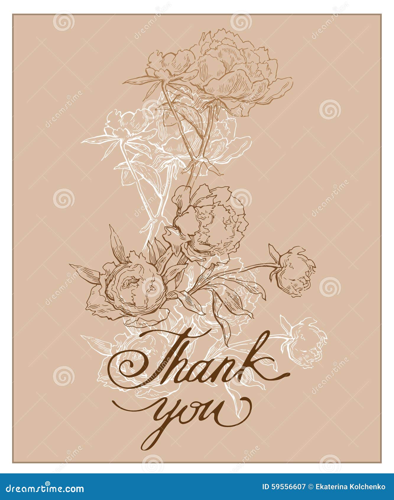 Calligraphy greeting card. stock vector. Illustration of colorful ...