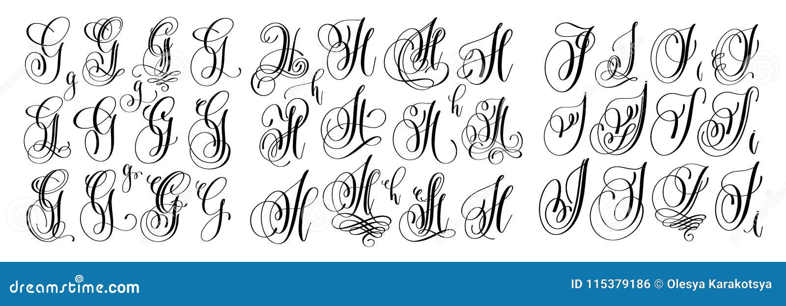 Calligraphy Capital H