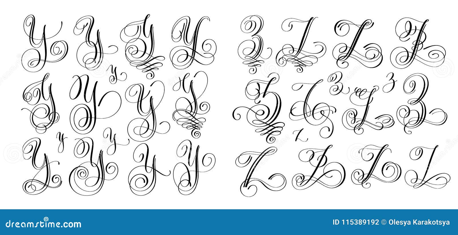 Fancy Calligraphy Alphabet Styles From A To Z