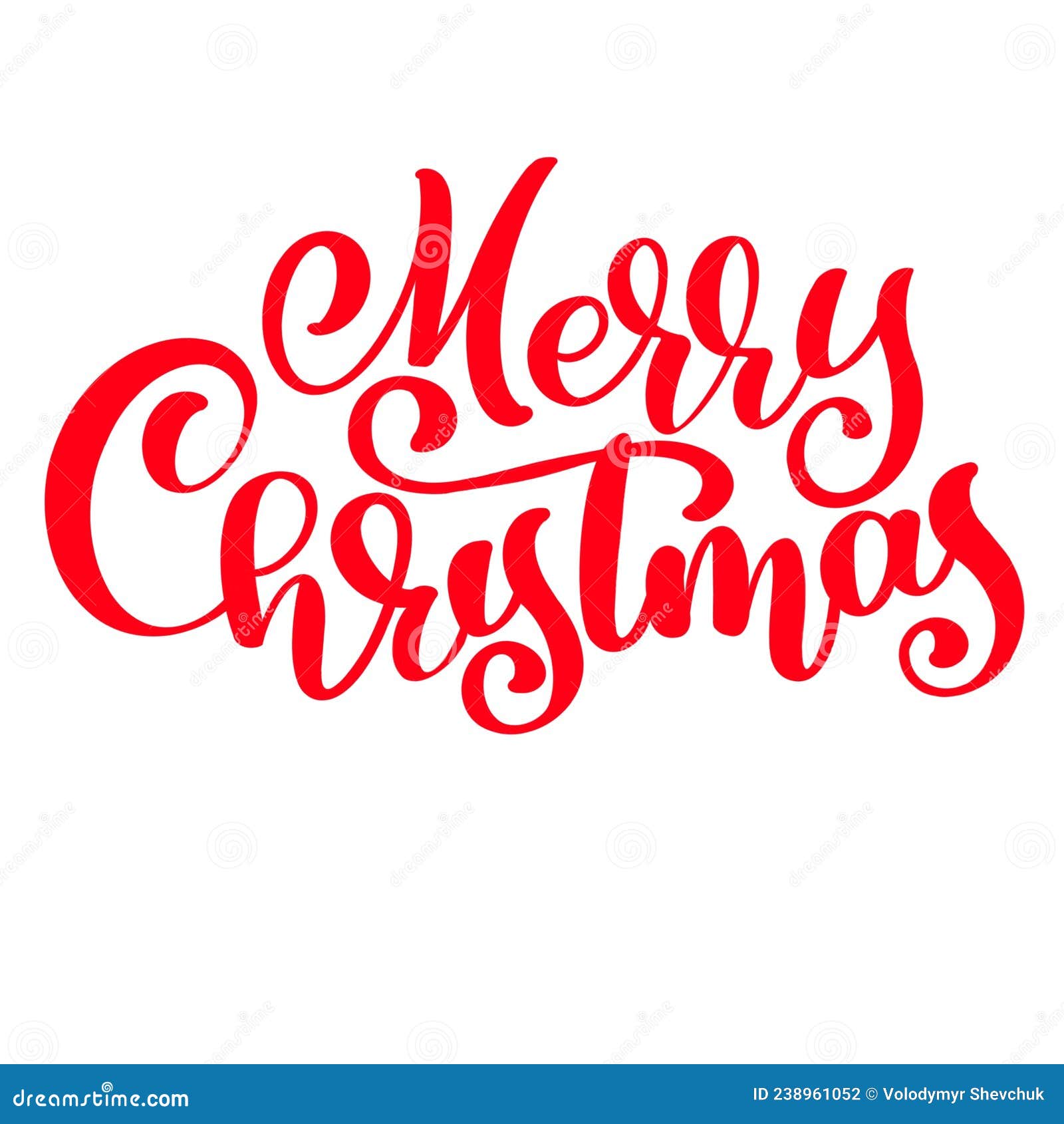 Calligraphy Merry Christmas Stock Vector - Illustration of calligraphy ...
