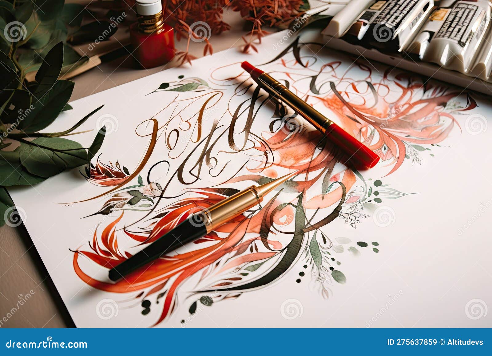 Calligraphy with a Modern Twist, Using Unexpected Design Elements and ...